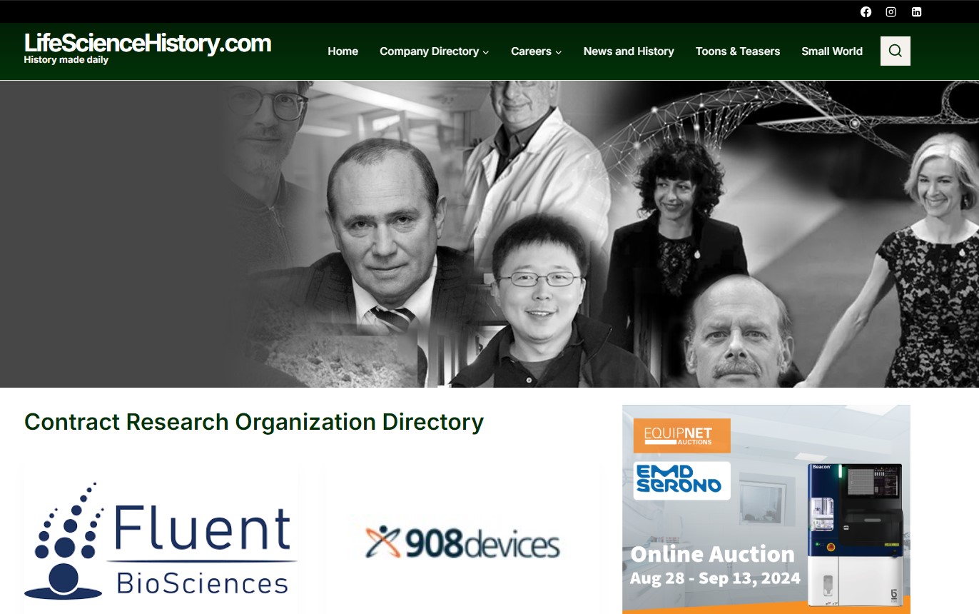 Contract Research Organization directory Lifescience Biotechnology