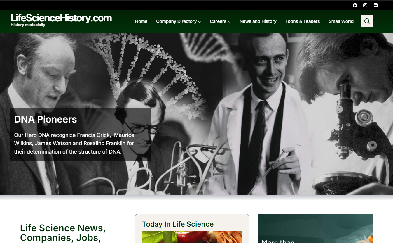 Life Science News | Biotech Company Directory | Life Science Jobs